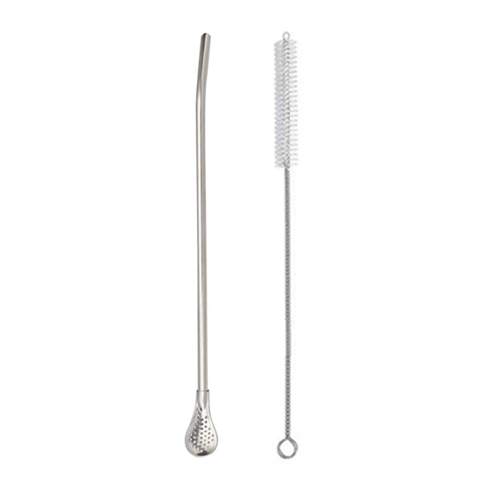 Straw Spoon | Filtered Spoon Straw Strainer Stirrer | Stainless Steel ...