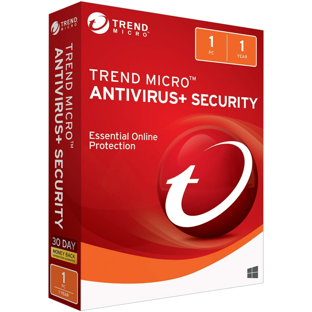 Trend Micro Antivirus + Security 1U 2018 - Walmart.com - Walmart.com
