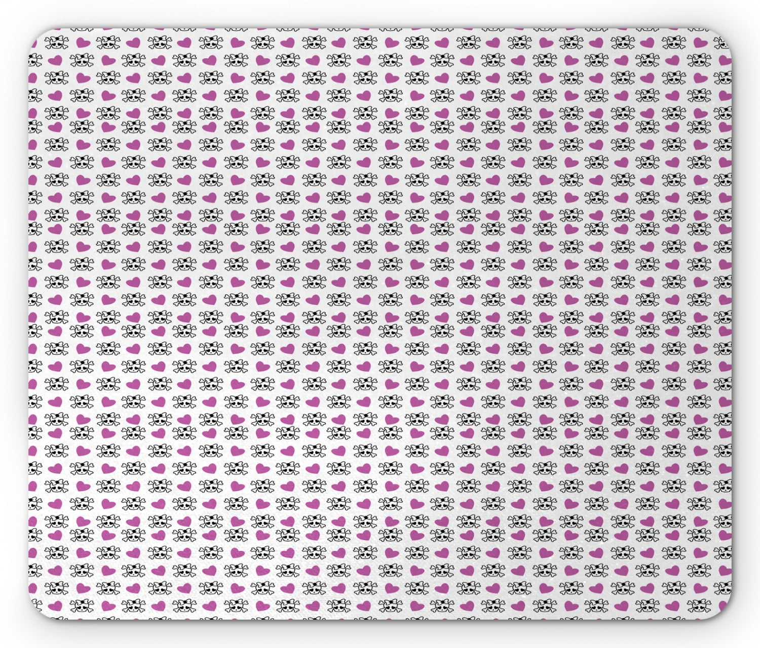 Teen Mouse Pad, Funky and Girlish Youth Pattern Emo Skulls with ...