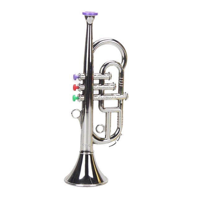 Musical Props Play Simulation colorful keys Trumpet Instrument 3 Tones ...
