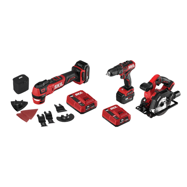 SKIL Brushless 12V Cordless Drill Driver, Circular Saw, and Oscillating ...