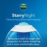 Vicks Pediatric Ultra Quiet Starry Night Cool Mist Humidifier, 1 Gallon ...
