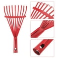 Raindrops Steel Rake For Gardeners Yard Maintenance 1Pcs 10.4x5.1in ...