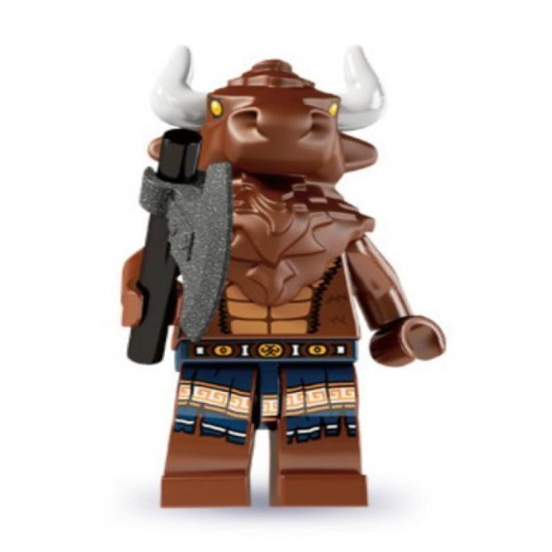 LEGO Minifigures Series 6 Minotaur COLLECTIBLE Figure Axe Half Bull ...