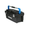 HART 26" Toolbox, Resin Tool Storage and Organization, Black with Blue ...