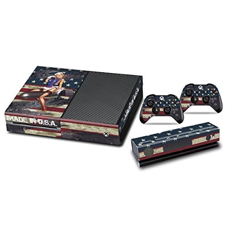 Designer Skin Sticker for the Xbox One Console With Two Wireless ...