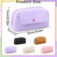 Compact Pencil Case with Genuine Leather, Travel-friendly - Long ...