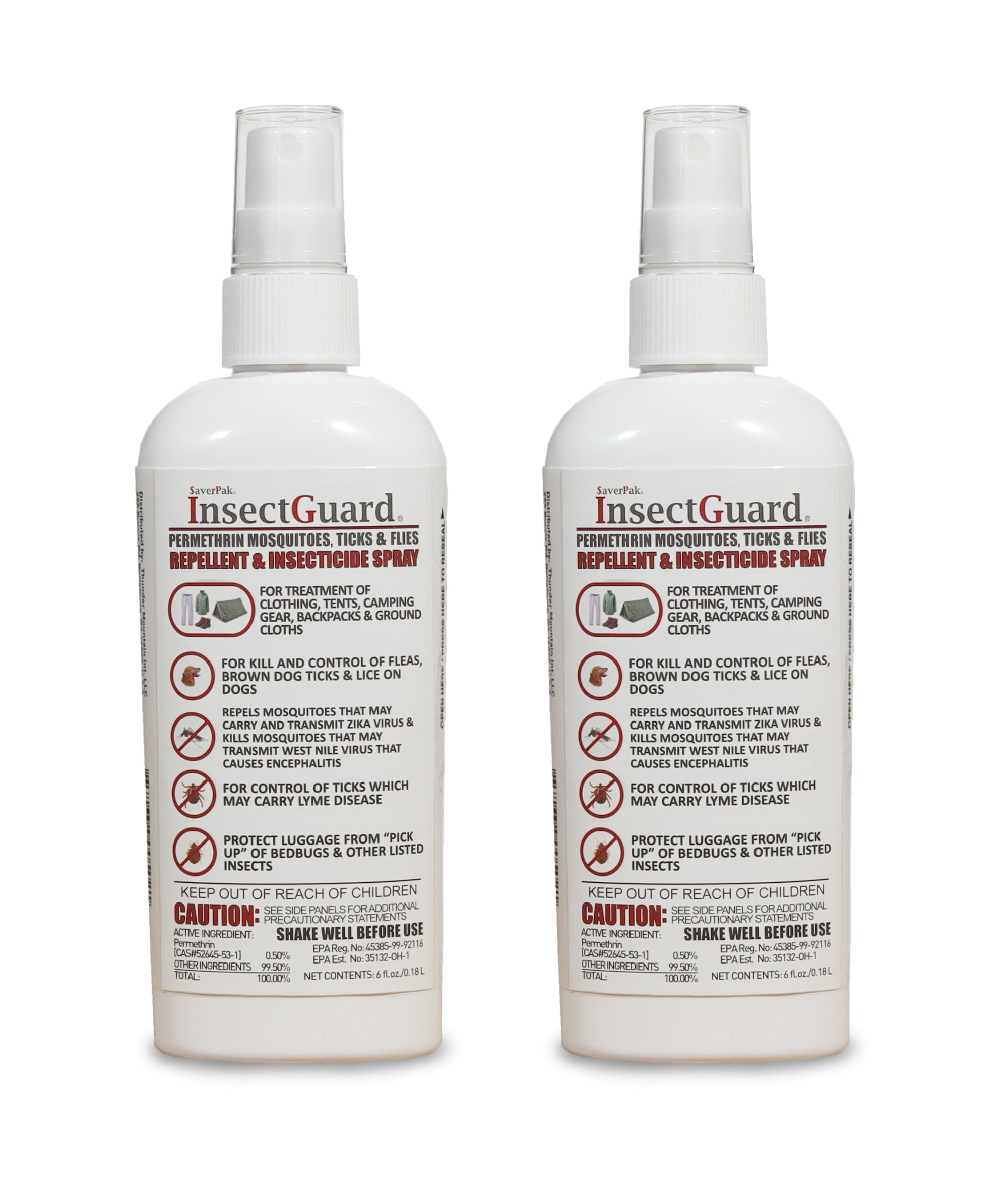 $averPak InsectGuard Permethrin Mosquitoes, Ticks and Flies Repellent ...
