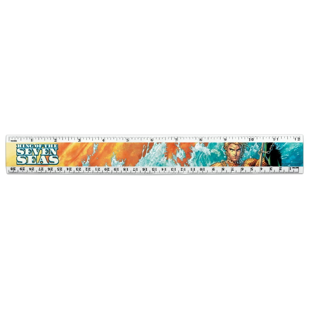 Aquaman King of the Sea 12 Inch Standard and Metric Plastic Ruler ...