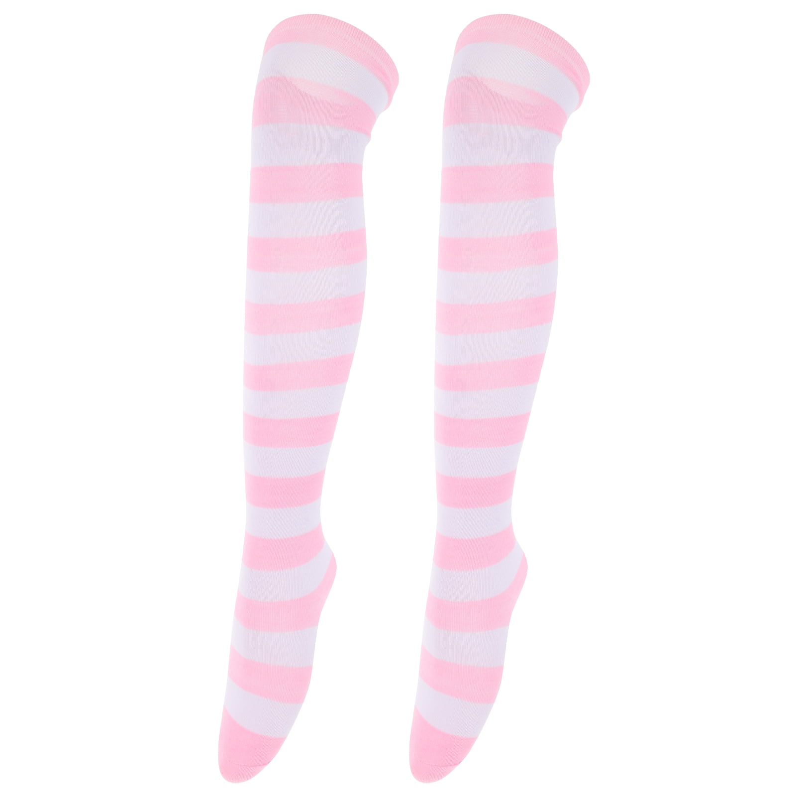 Click here for Shisuyan Pair Of Pink And White Wide Striped Thigh... prices
