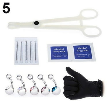 Professional Ear Nose Navel Body Piercing Gun Studs Piercing Punch Tool ...