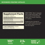 Optimum Nutrition Creatine Monohydrate Capsules, 200 Count, 100 ...