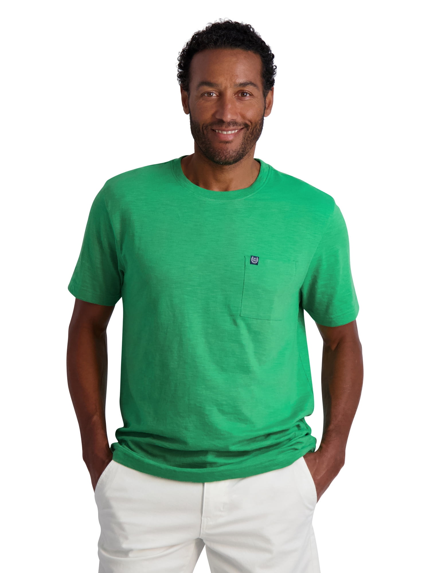 Chaps Men's Short Sleeve Slub Pocket Tee, Sizes XS-4XB - Walmart.com