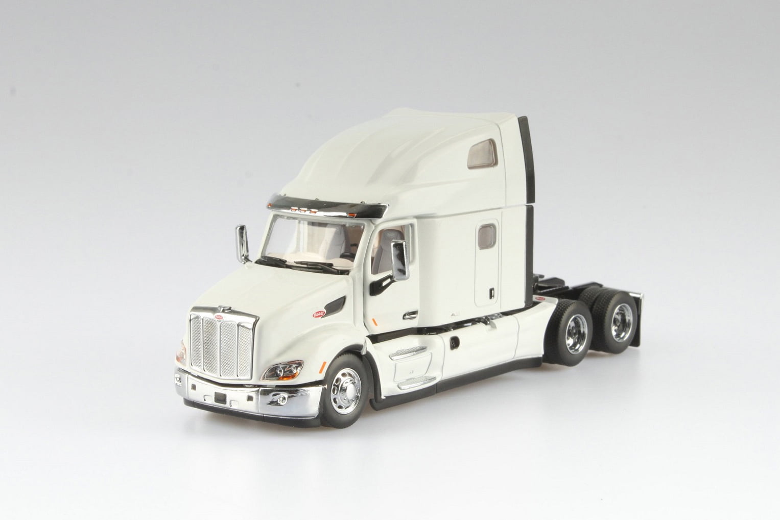 Peterbilt 579 UltraLoft Day Cab SBFA Truck Tractor, Pearl White - Diecast Masters 71072 - 1/50 ...
