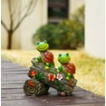 Allkinds Direct Large Solar Powered Garden Turtle Statue, Resin ...
