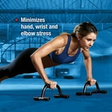 SPRI Push-Up Bars Pair, Sturdy Home Gym Exercise Equipment, Black ...