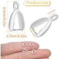 4pcs Pinch Bail Pendant Clasps Dangle Charm Bead Pinch Clip Bails ...