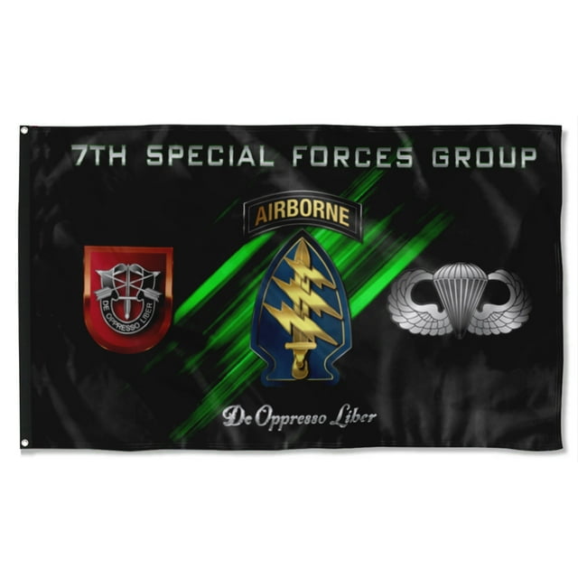 Cayyon Custom 7th Group Airborne Flag 3x5Feet Military Banner with 2 ...