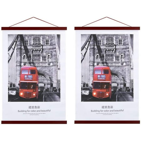 Magnetic Poster Hanger, 36x48 36x24 36x12 Poster Frame Wood Wooden ...