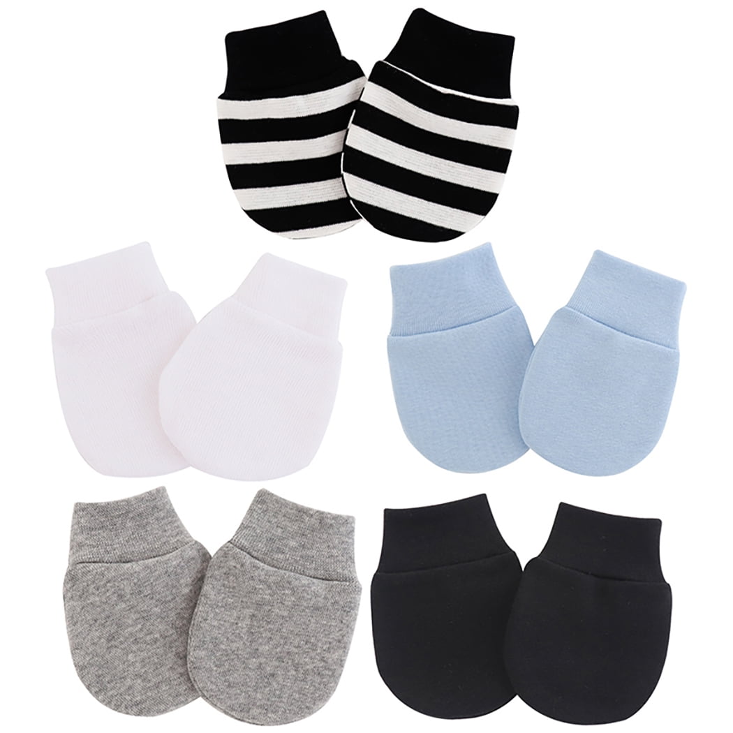 Click here for Bangcool Baby Mittens No Scratch: 5 Pairs Solid Co... prices