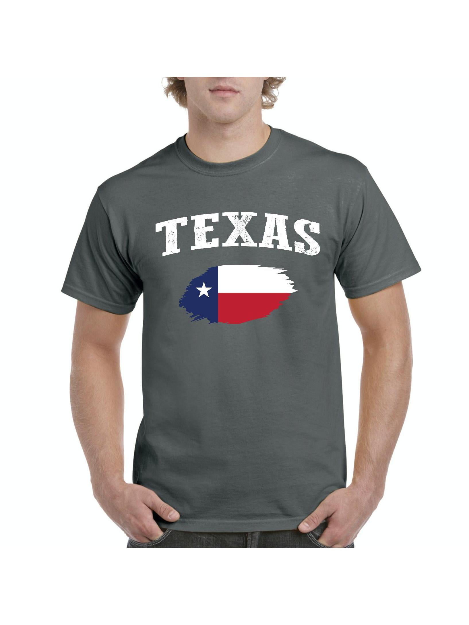 Men's T-Shirt Short Sleeve - Texas Flag - Walmart.com