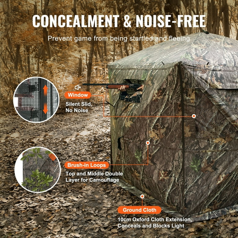 Infinity 3 Man Ground Tall Hunting Deer Quad Pod Blind Kit Roof ...