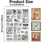 Stamp Theme PVC Plastic Clear Stamps Mixed Shapes 297x210mm - Walmart.com