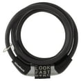 WordLock 8mm x 4ft Braided Steel Cable Bike Lock Black with Combination ...