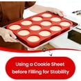 CAKETIME 12 Cups Silicone Muffin Pans for Baking - Regular Size Cupcake ...