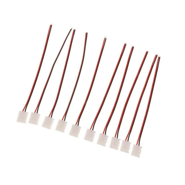 wolftale 10-Piece PTB Solderless LED Strip Connector for 5050 5630 ...