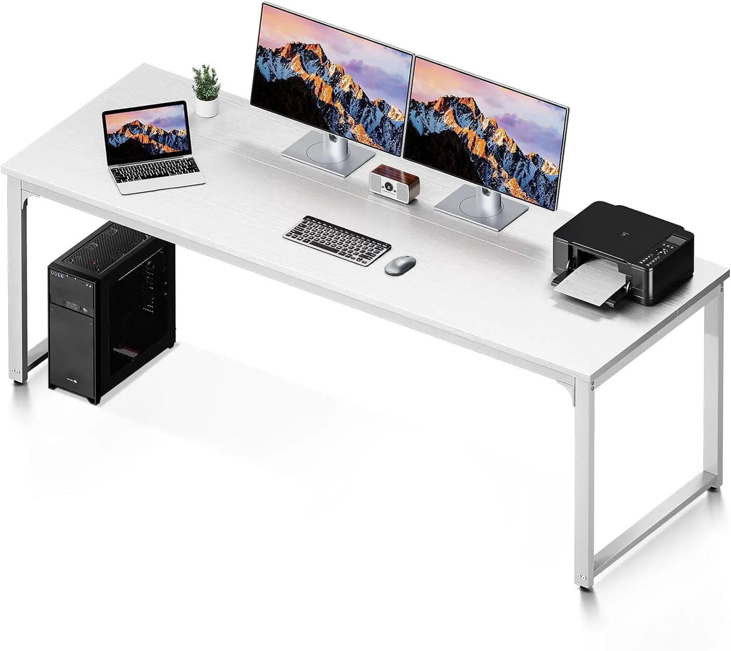 Coleshome 71 Inch Computer Desk, Modern Simple Style Desk for Home ...