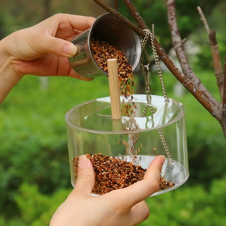 Bird Feeder Parrot Food Feeder Bird Feed Box Outdoor Birdfeeders ...