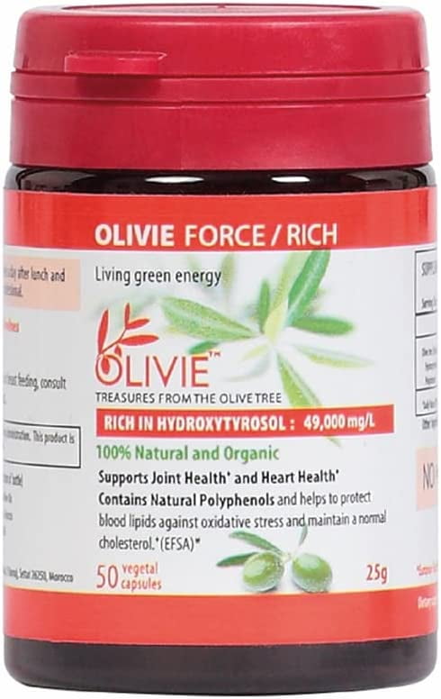 Organic Olive Leaf Extract Capsules OLIVIE Force/Rich | Antioxidant ...