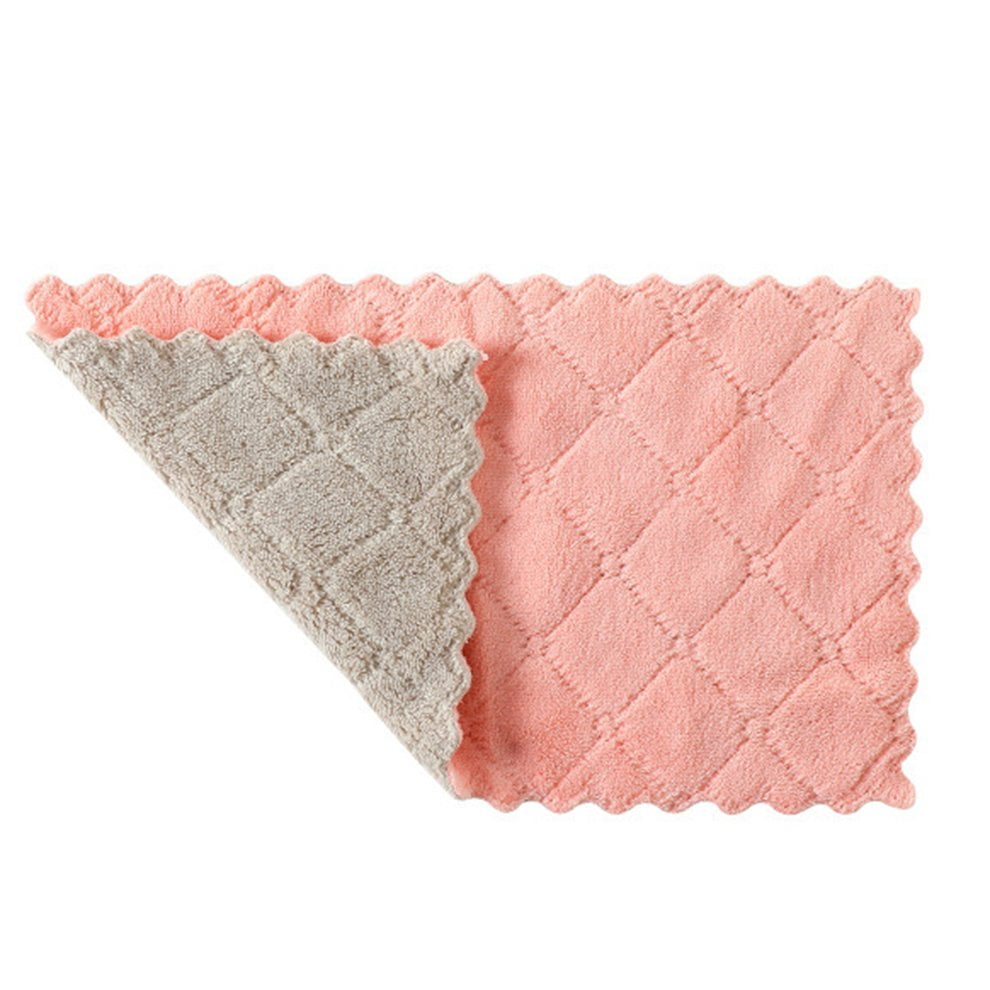 Wet And Dry Strong Absorbent Rag Cloth Kitchen Lint-free Oil Thickened ...