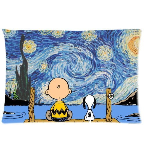 Click here for Qifeiha Snoopy And Starry Night Pillowcase Cushion... prices