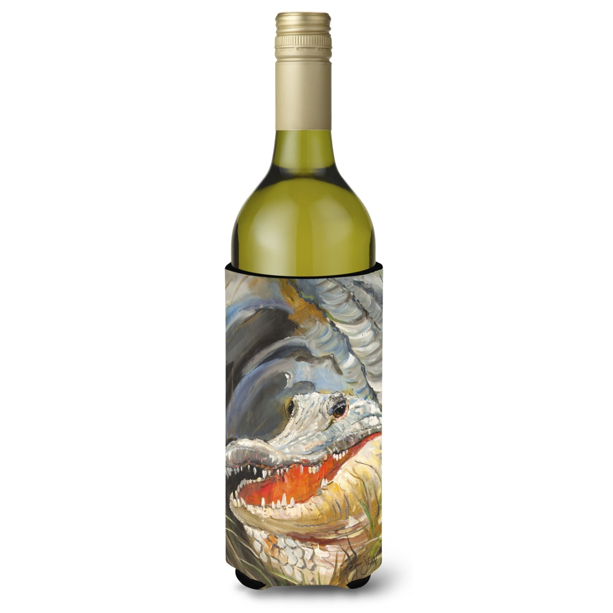 Carolines Treasures JMK1138LITERK Alligator Wine Bottle Beverage ...