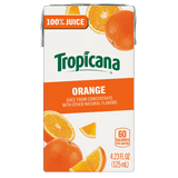 Tropicana 100% Juice Box, Orange Juice, 4.23 oz, 44 Pack - Walmart.com