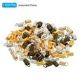 Uxcell Cord End Caps, 100Pcs 4x9mm Metal Spring Coil End Tips Crimp ...