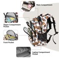 ALAZA Rugby Ball with Flames School Backpack Elementary Bag Student ...