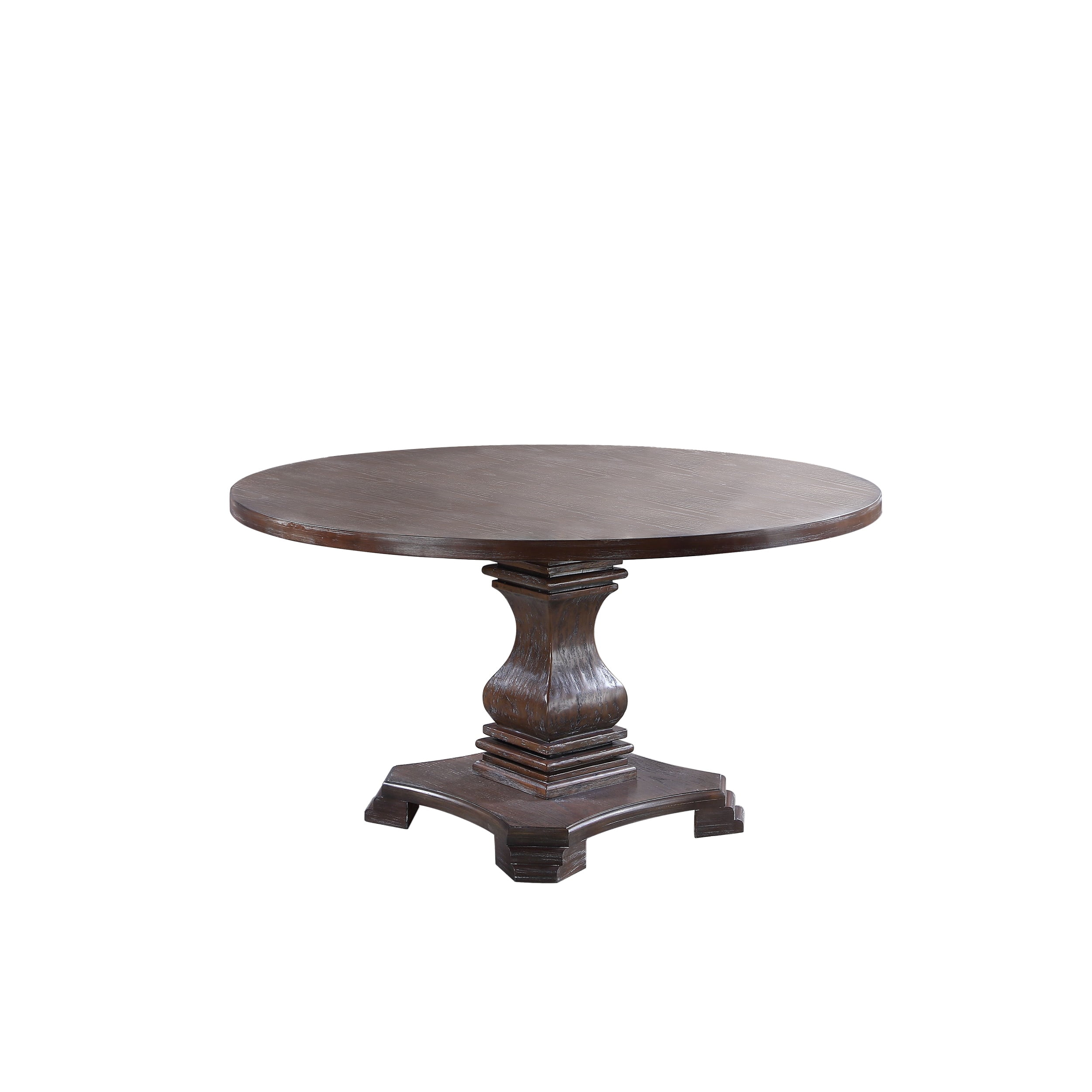 Best Master Furniture Mannsville Wooden Round Dining Table - Brown ...