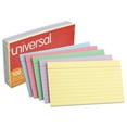 Standard Size Index Cards Pack, 3 x 5 in, Assorted Colors, 100 Per Pack ...