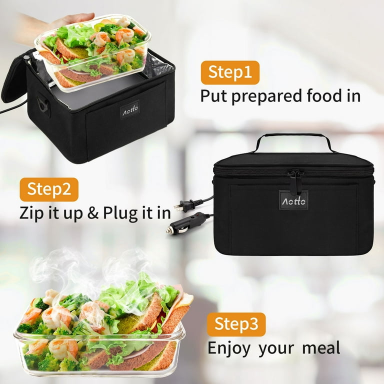 Thermal Food Container Aotto Portable Oven, 12V 24V 110V 3-in-1 Food ...