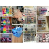 Tutuviw 3-Tier Adjustable Stackable Compartment Slot Plastic Storage ...