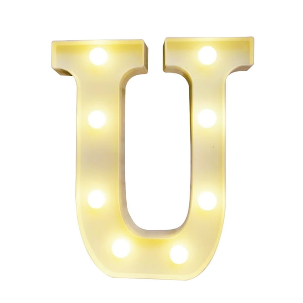 Alfabeto LEDs Luz Letrero de letras de pie con bombillas Lámpara de ...