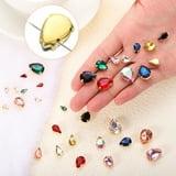 20Pack Teardrop Sew on Rhinestone - 18x13mm Glass Teardrop Crystal ...