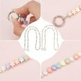 2 Styles Rainbow Color Bead Bag Chain 47.2 Inch Acrylic Purse Chain ...