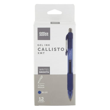 Office Depot Advanced Ink Retractable Ballpoint Pens, Bold Point, 1.2 ...