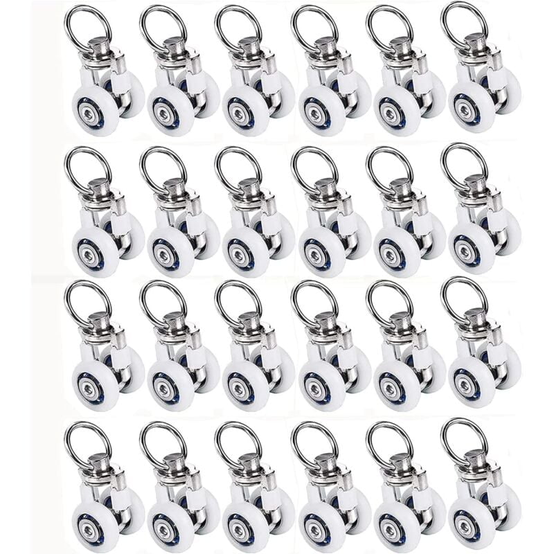 Click here for Unbranded 20pcs 38x20mm Curtain Track Rollers  Sil... prices