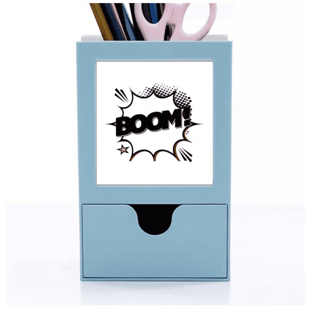Boom Cartoon Spark Art Deco Fashion Desk Supplies Organizer Pen Holder ...