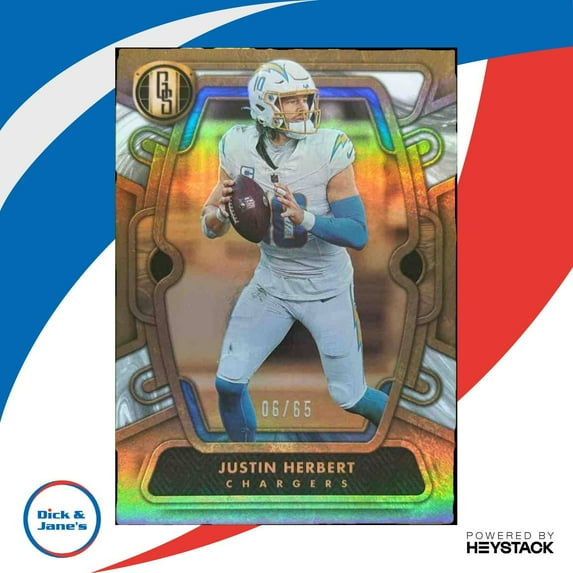 2024 Panini Gold Standard Justin Herbert White 6/65 #54 Los Angeles ...